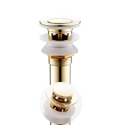Brass Bathroom Sink Pop-Up Drain Stopper Vessel Vanity Basin Drains ...